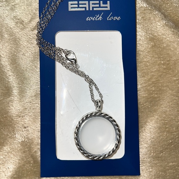 Effy | Jewelry | Effy Silver Plated Necklace 2 With Locket Nwt | Poshmark